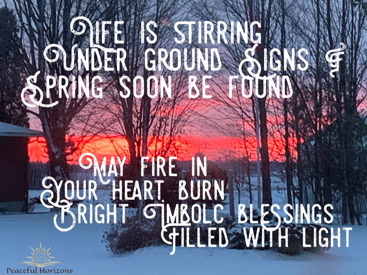 IMBOLC – Peaceful Horizons Wellness